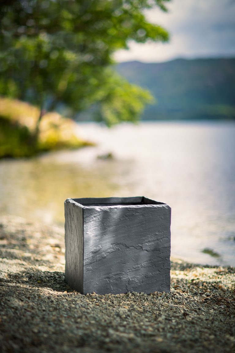 Stone Look Cube Light Grey Granite 490×490×490mm PLASTIC – SPECIAL ...